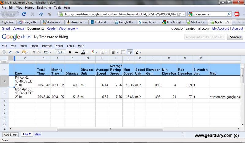 My Tracks for Android Review | Gear Diary