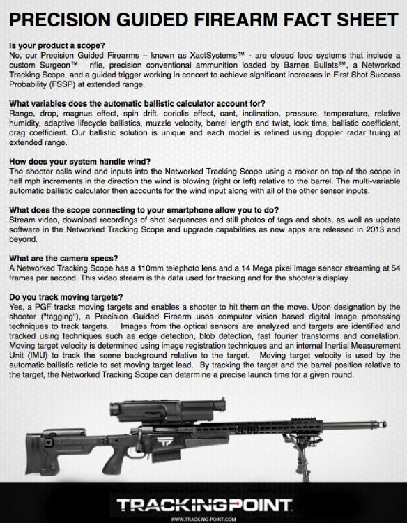 TrackingPoint Presents the World's First Precision Guided Rifle ...