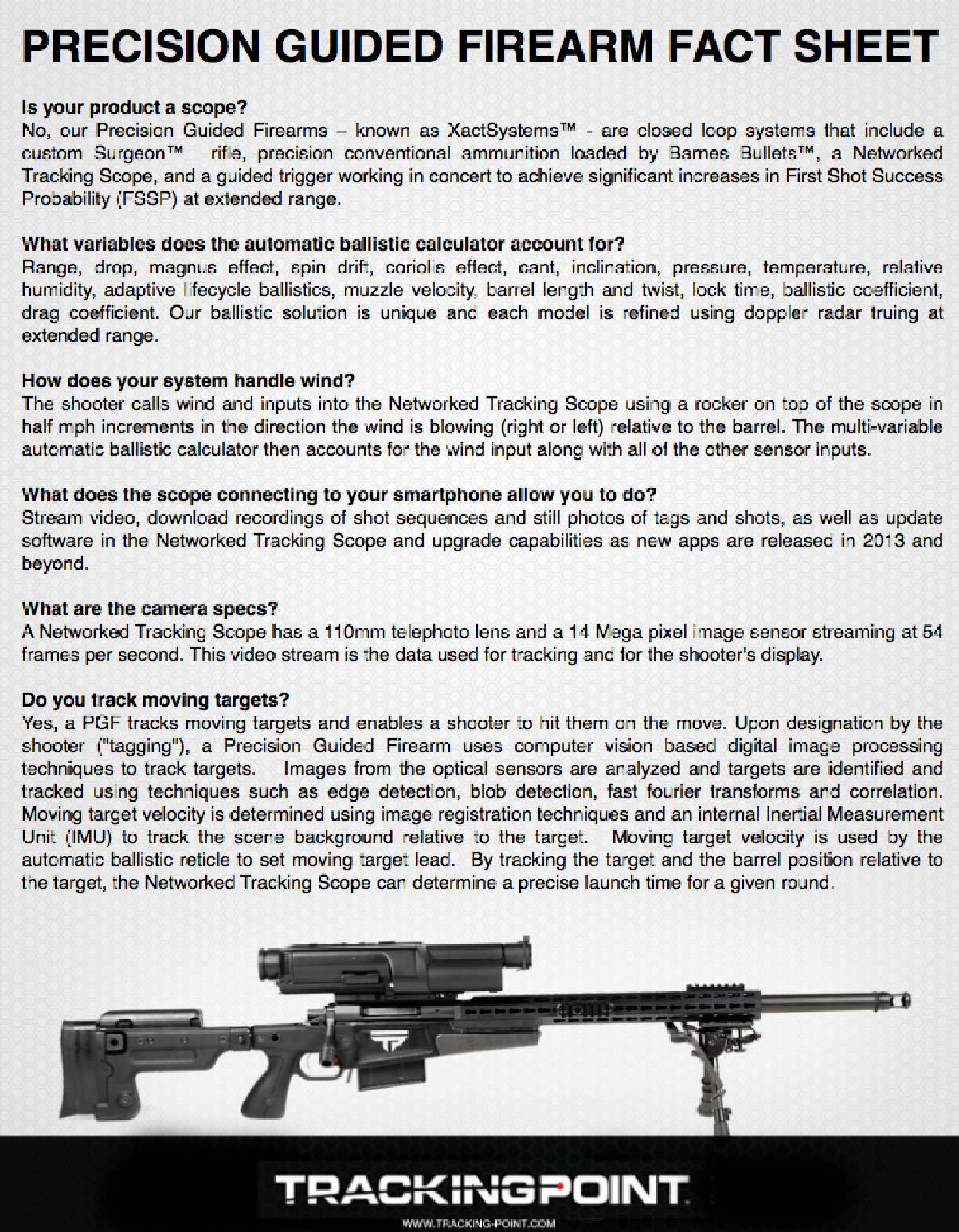 TrackingPoint Presents the World's First Precision Guided Rifle ...