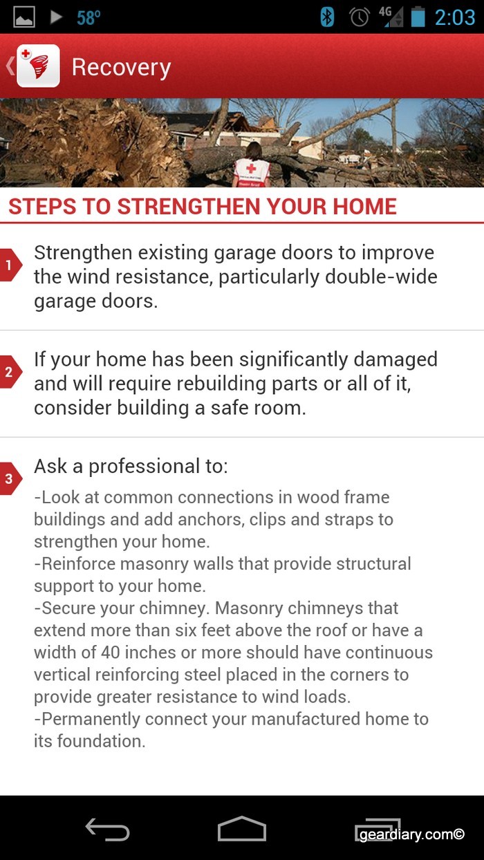 Tornado - an American Red Cross App for Android Review | Gear Diary