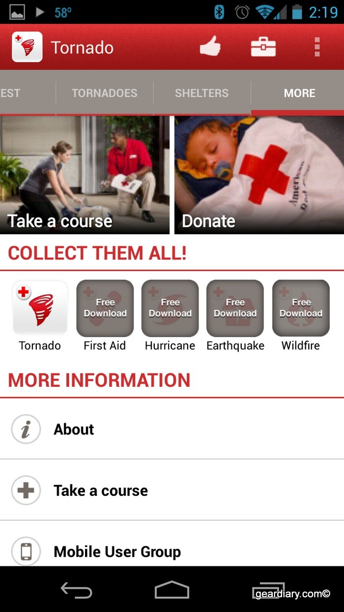 Tornado - an American Red Cross App for Android Review | Gear Diary