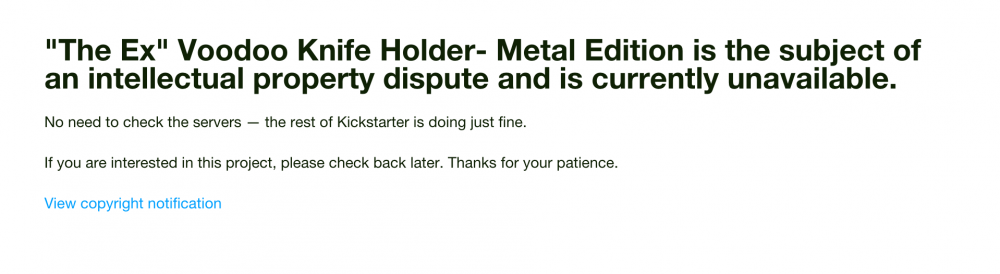 Updated: Finally, We Can Get "The Ex" Voodoo Knife Holder in a Metal ...