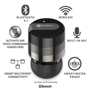 Rowkin Bit Charge Stereo Bluetooth Earbuds with Portable Charger Are ...