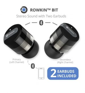 Rowkin Bit Charge Stereo Bluetooth Earbuds with Portable Charger Are ...