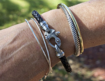 Active Edge Leather Mariner Clasp Bracelet Looks Great, but That's Just ...