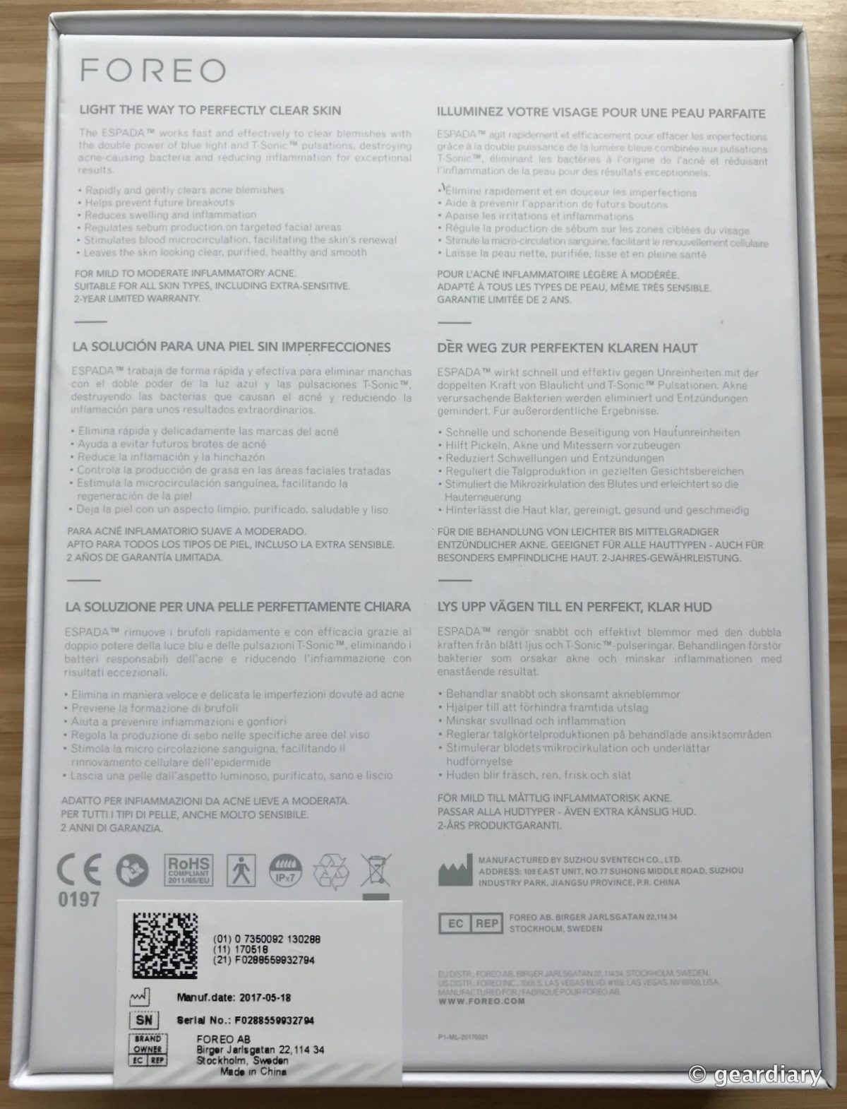 FOREO ESPADA Blue Light Acne Treatment Device Review | Gear Diary