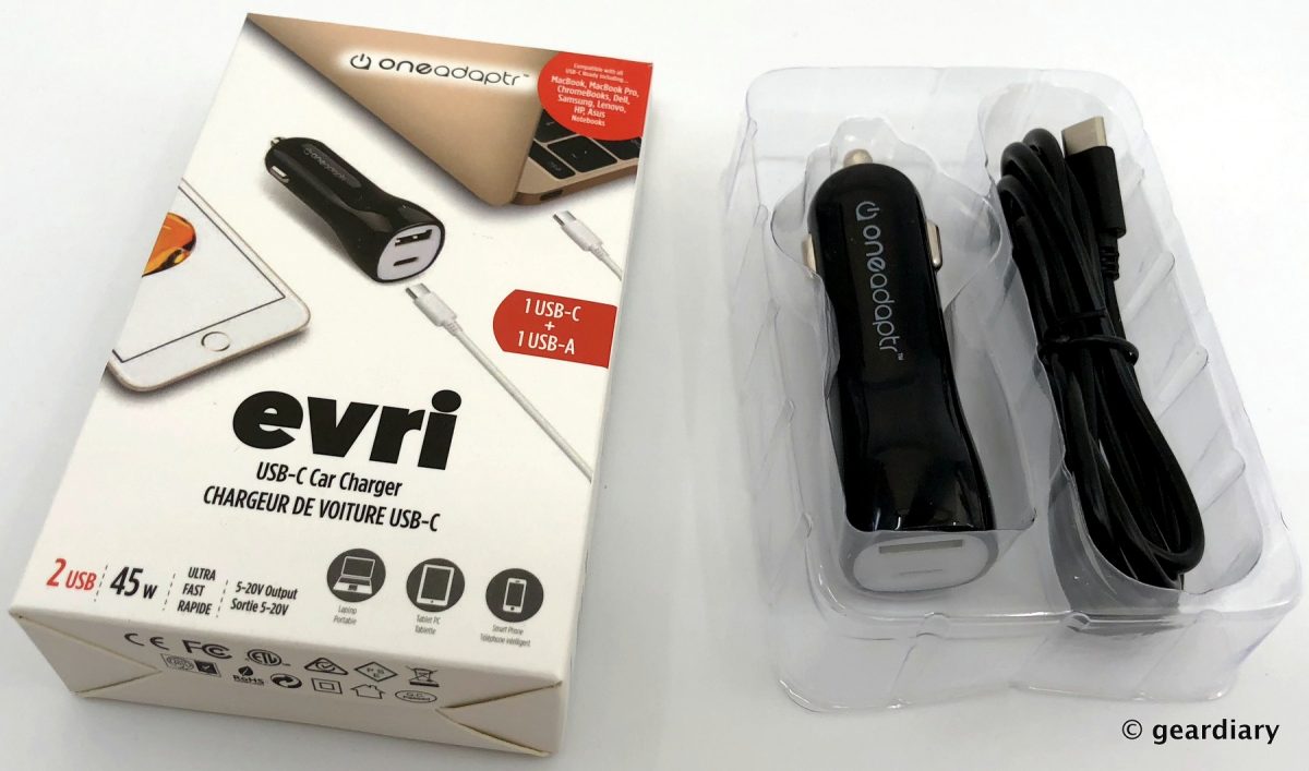 Oneadaptr EVRI 45W USB-C Car Charger: Enough Power for Your MacBook ...