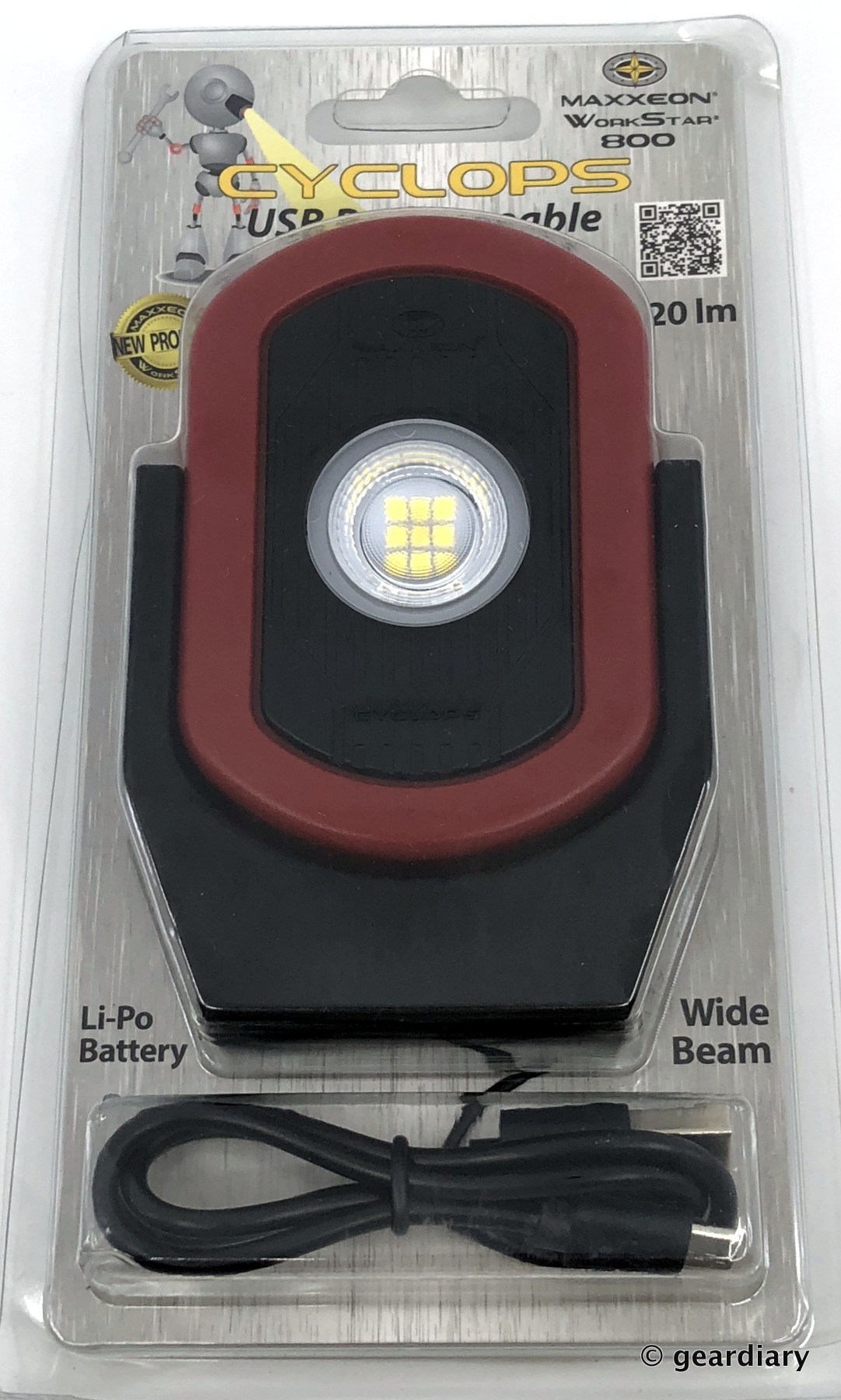 MAXXEON CYCLOPS WorkStar 800 Rechargeable LED Inspection Light Review ...