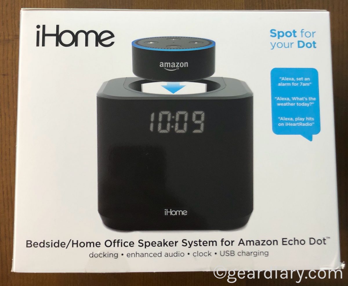 The iHome iAV2 Is a Dock with a Clock for Your Amazon Echo Dot | Gear Diary