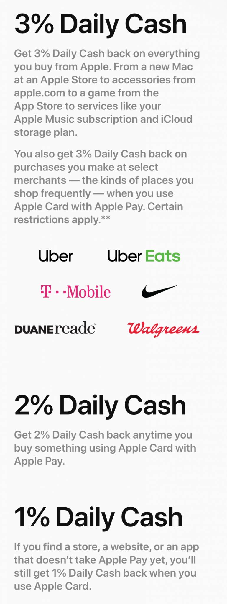 Apple Announces 6% Cash Back on Apple Purchases Through 12/31/2019