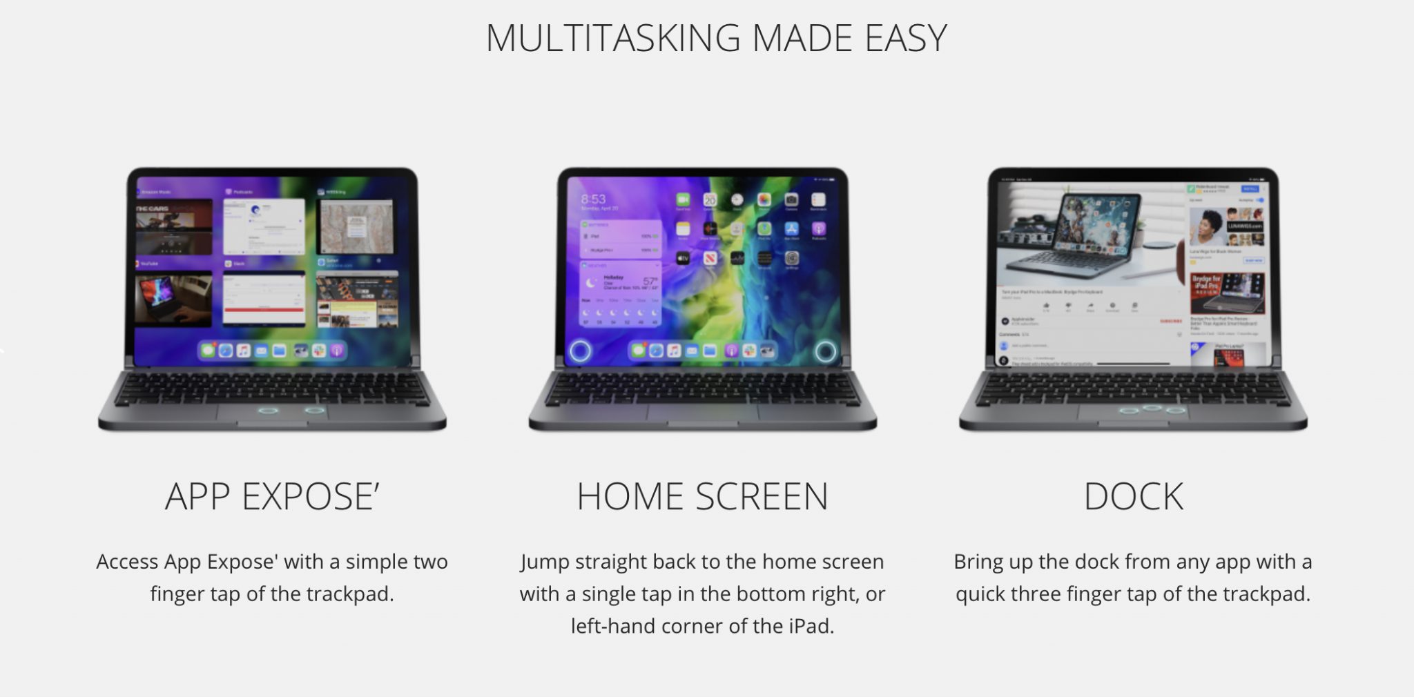 Brydge Pro+ Wireless Keyboard with Trackpad Is Ready to Take Your iPad ...