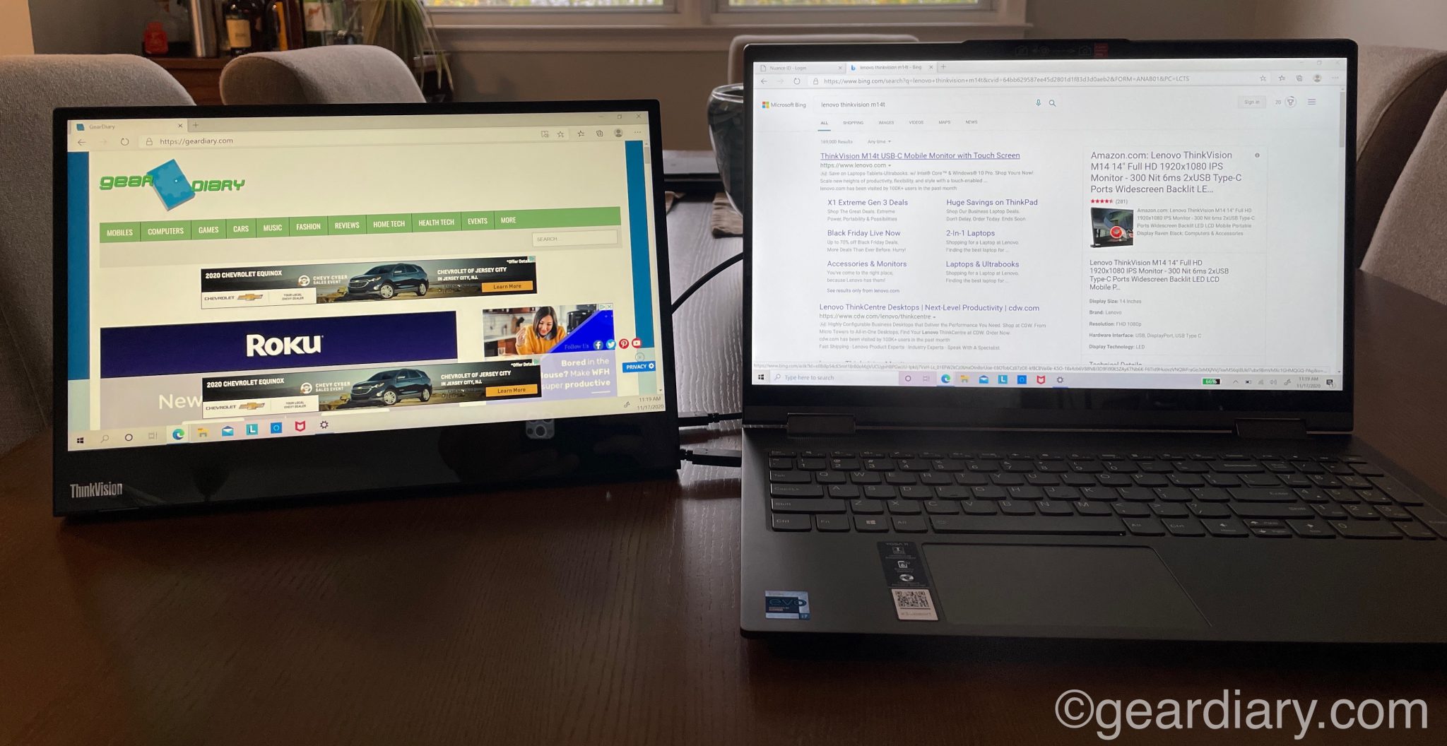 The Lenovo ThinkVision M14T Portable Monitor Increases Your Computing ...