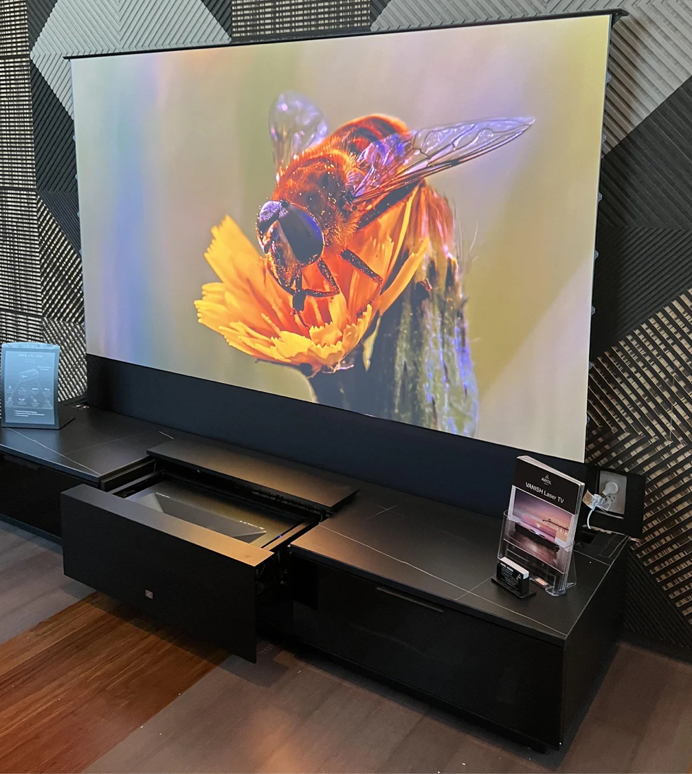 120" AWOL Vision Vanish Laser TV Turns Any Room into a Stunning Home ...