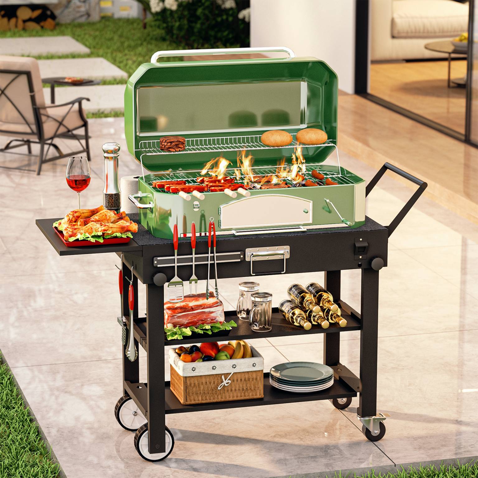 The WASAGUN Folding Portable Grill Table Is the Ultimate Outdoor BBQ ...