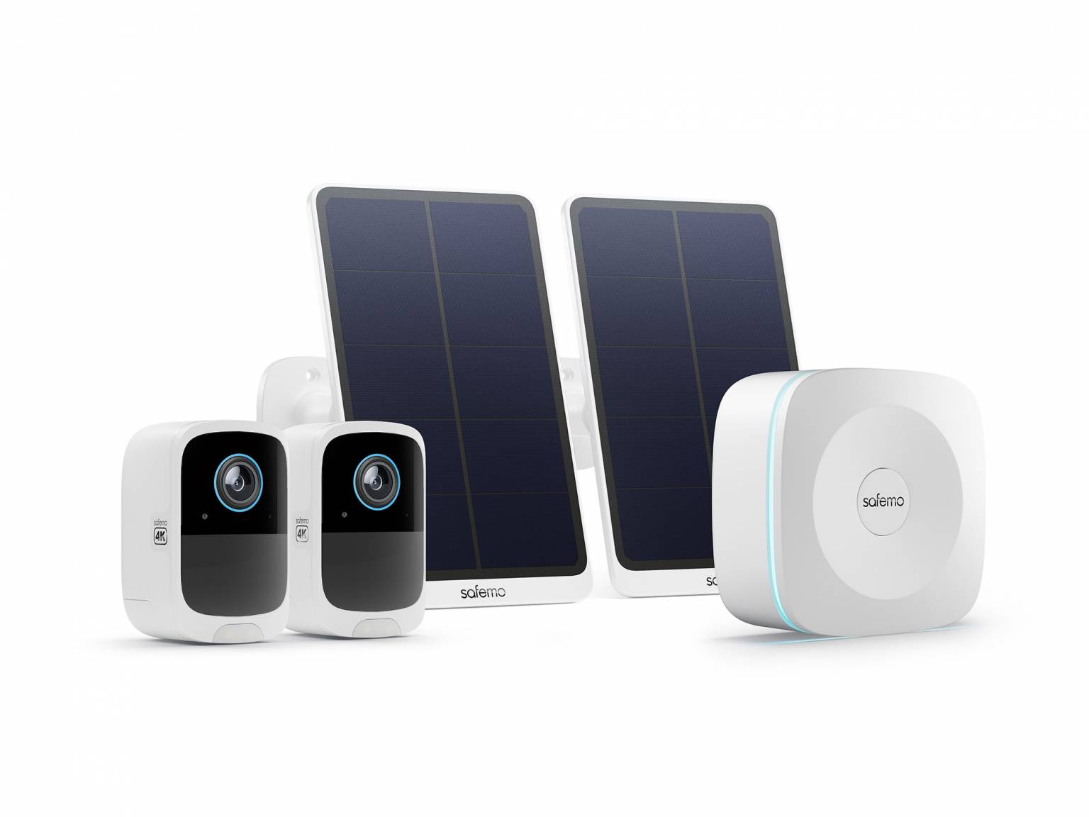 The Safemo 2-Camera & Hub Set P1 with 5W Solar Panels Offers a Local ...