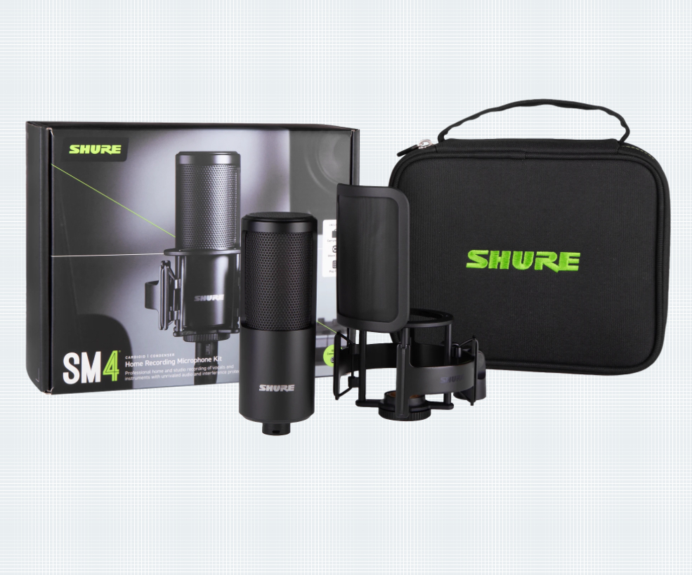 Shure SM4 Home Recording Microphone Captures Pop-Free Audio with ...