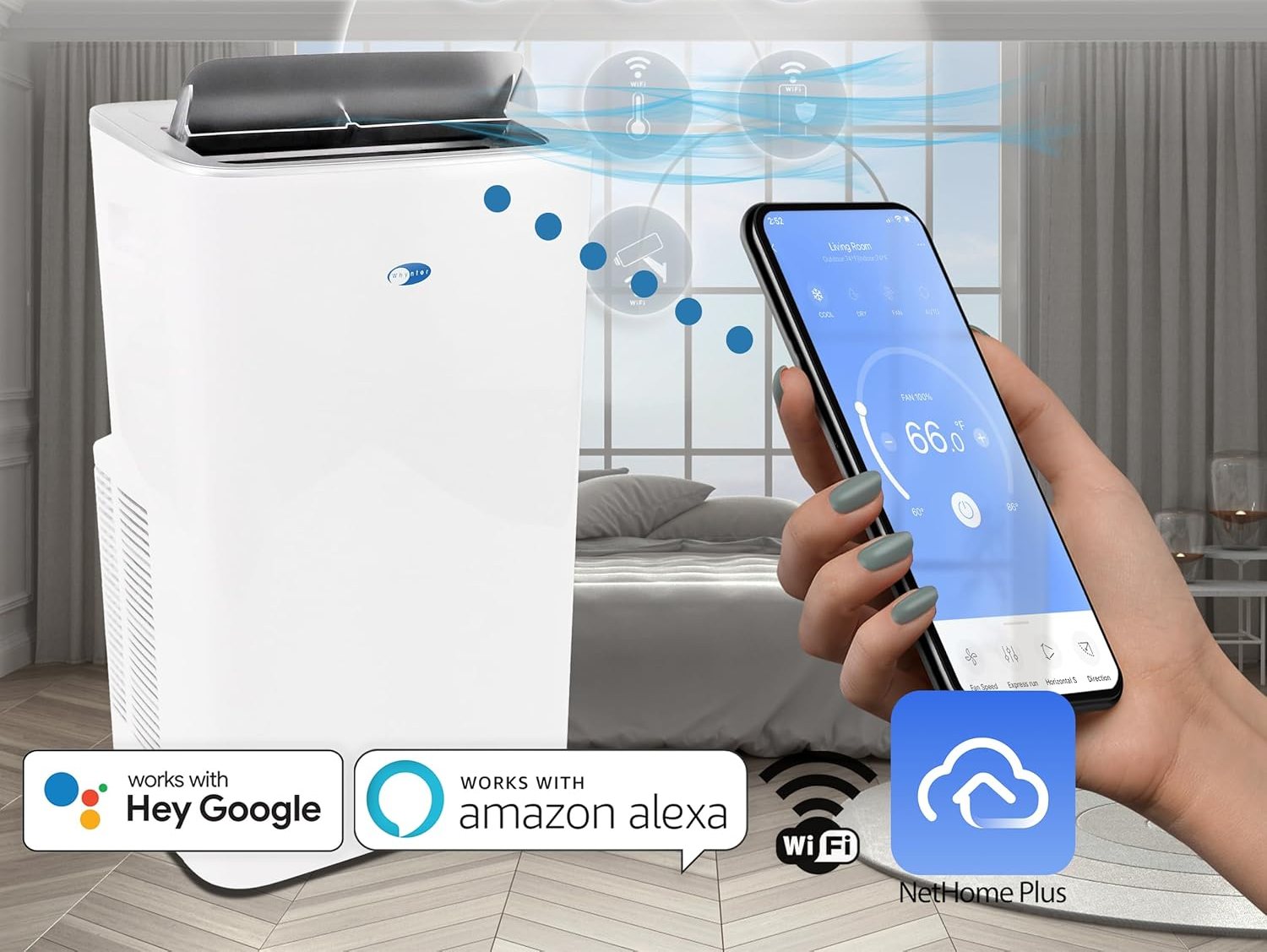 Whynter ARC-1050XPH: A Smart Portable Air Conditioner, Dehumidifier ...