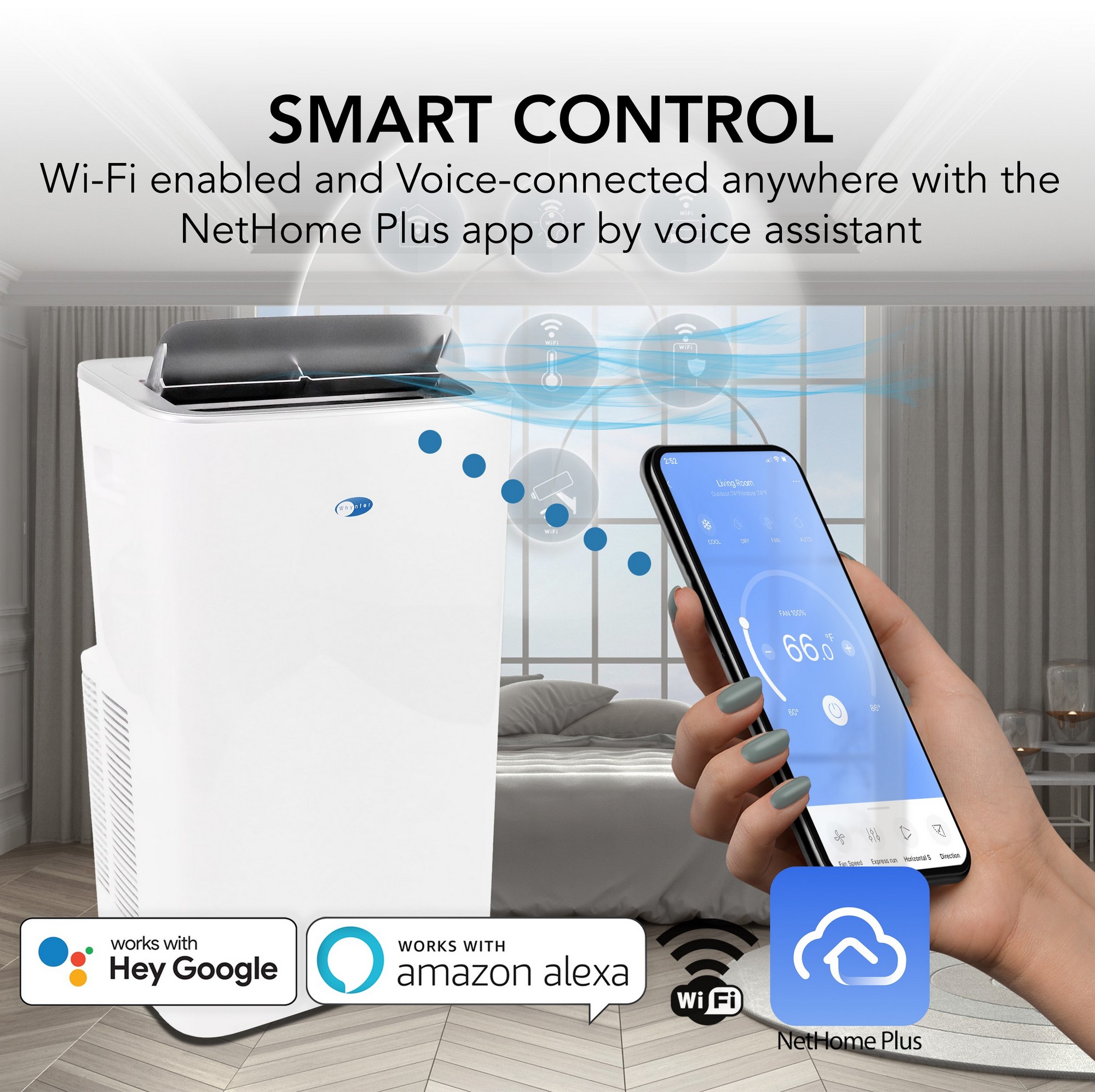 Whynter ARC-1050XPH: A Smart Portable Air Conditioner, Dehumidifier ...