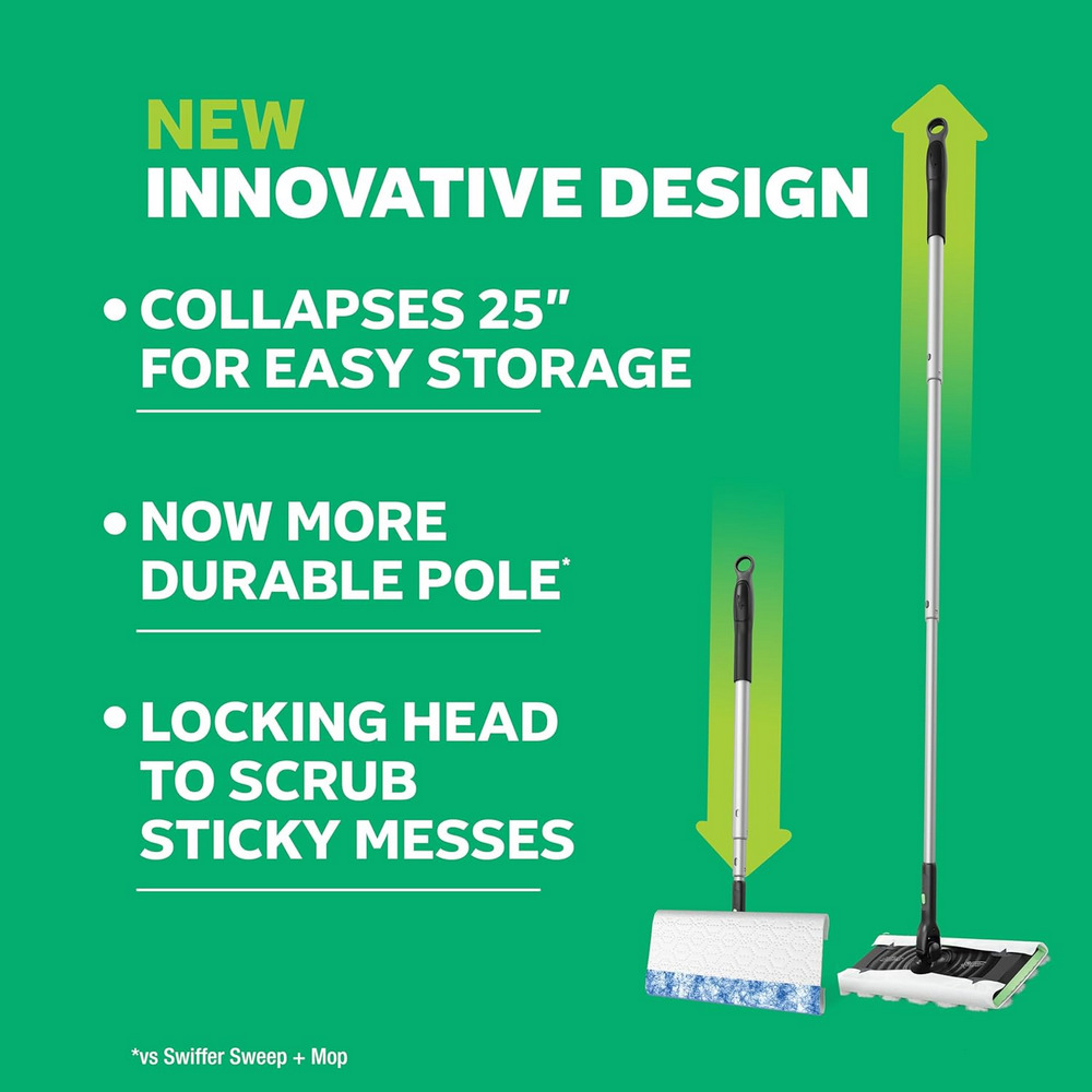 Swiffer Gets a Makeover: Meet the Sweep + Mop Deluxe That Shrinks ...