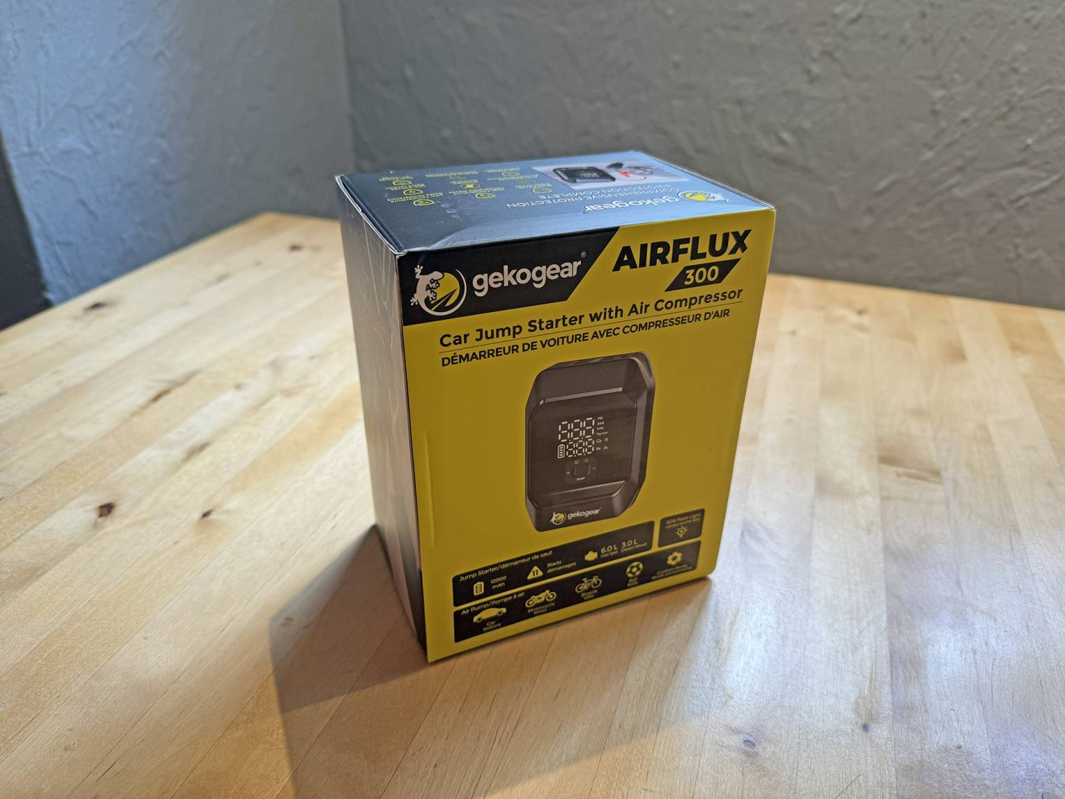 GekoGear AirFlux 300 Portable Air Pump & Jump Starter Review: Simple ...