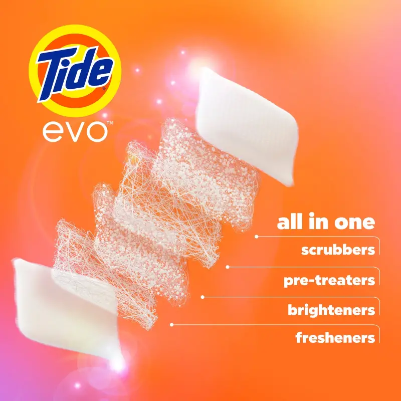 Tide Evo Reimagines Laundry Detergent with a 6-Layer Dissolvable Tile ...